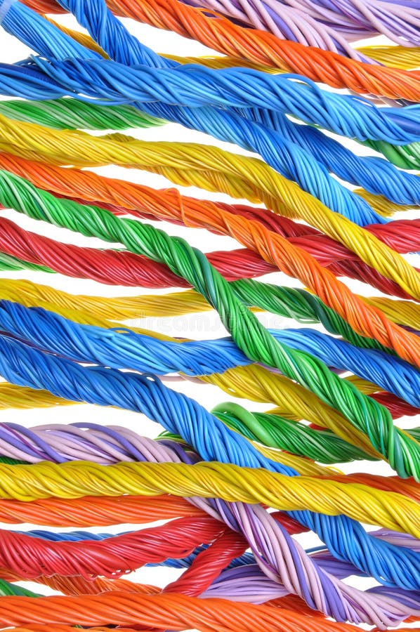 Rainbow Color Network Cables Stock Photos - Free & Royalty-Free Stock ...