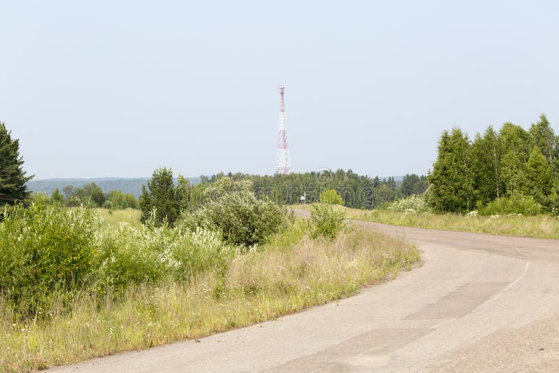 Cell Tower and Antenna GSM,CDMA. Seen from Below Stock Image - Image of ...