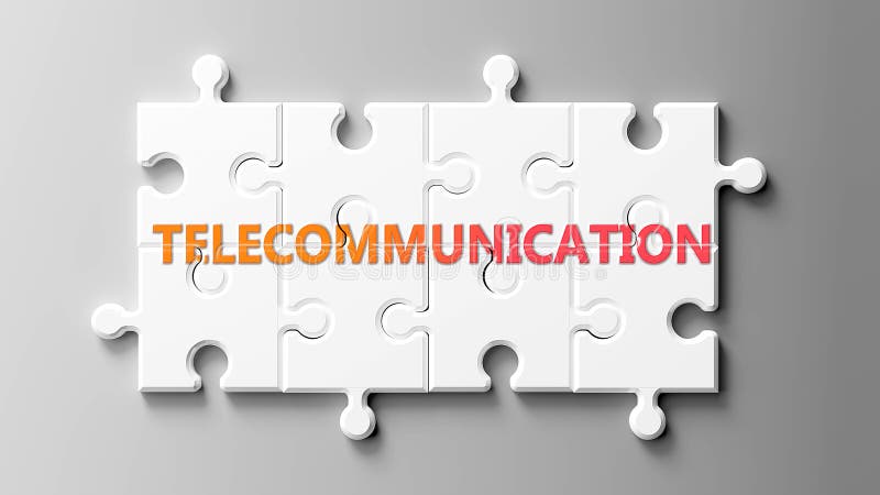 Telecommunication Complex Like a Puzzle - Pictured As Word ...