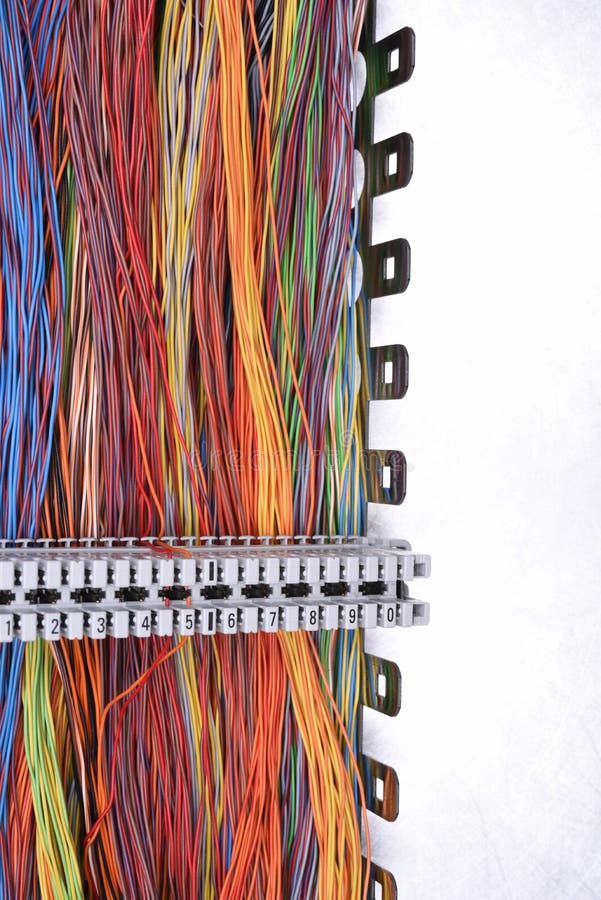 Telecommunication Equipment Main Distribution Frame Cabinet Stock Photo ...