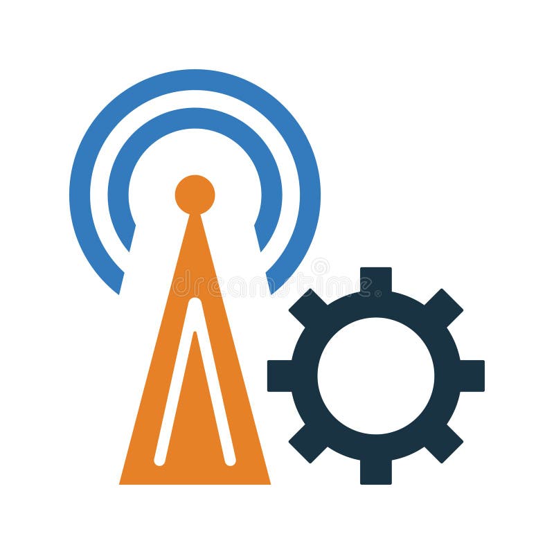 Telecommunication Industry Icon Stock Illustration - Illustration of ...