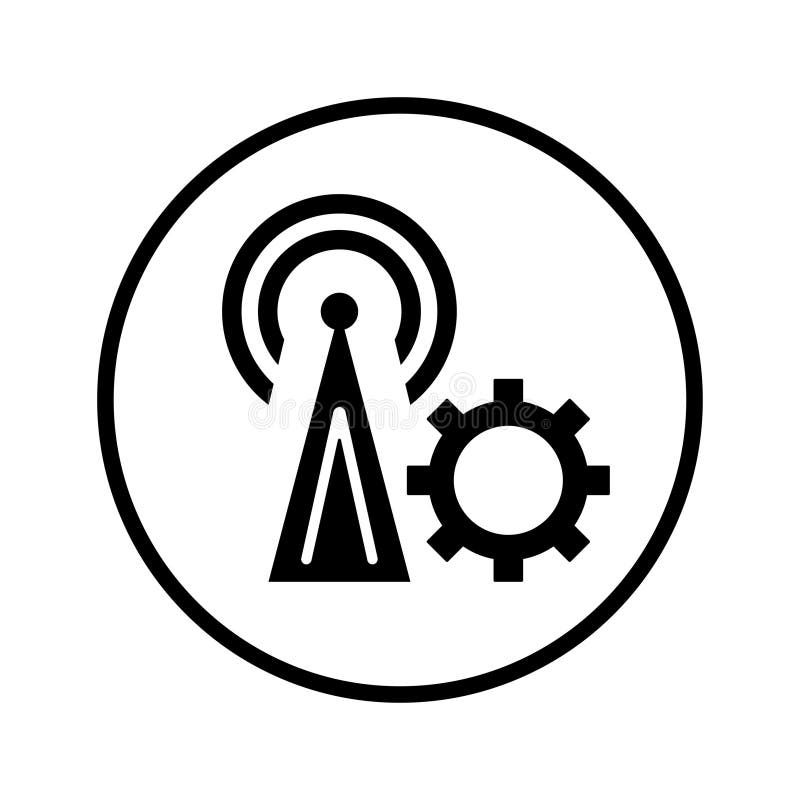 Telecommunication Industry Icon Stock Vector - Illustration of global ...