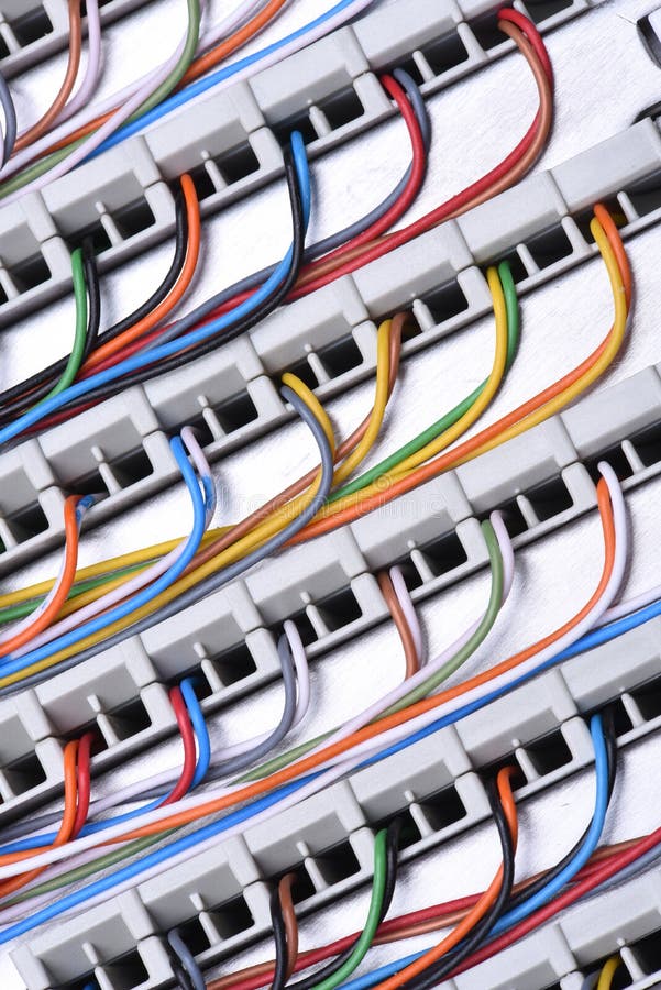 Main Distribution Frame in Telecom Center Stock Photo - Image of ...