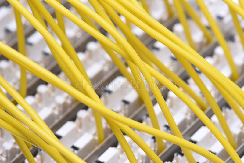 Main Distribution Frame in Telecom Center Stock Photo - Image of ...