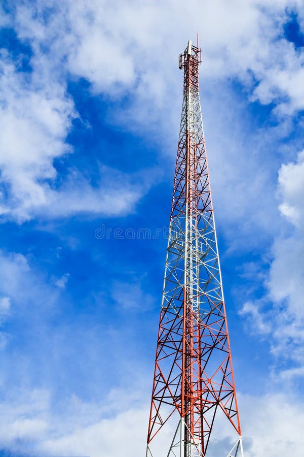 Telecommunication mast stock image. Image of frame, cellular - 26781129