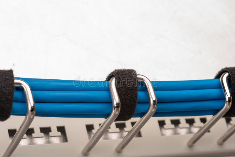 Lan cable organizer stock image. Image of data, equipment - 12942709