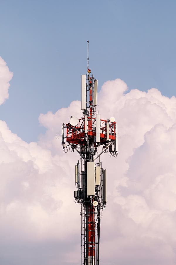 Telecommunication Network Repeaters, Base Transceiver Station. Tower ...
