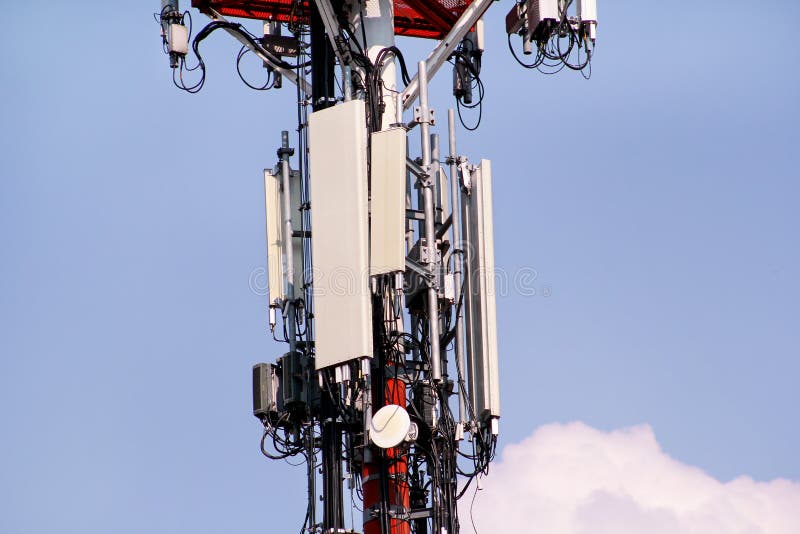 Telecommunication Network Repeaters, Base Transceiver Station. Tower ...