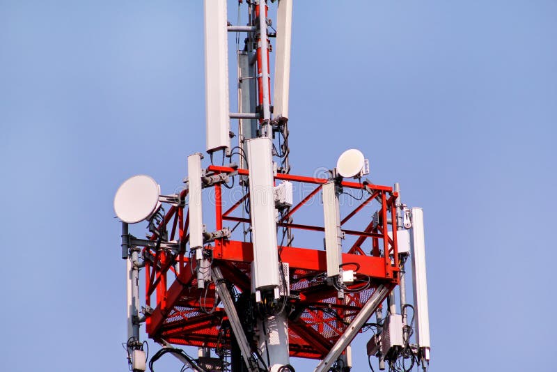 Telecommunication Network Repeaters, Base Transceiver Station. Tower ...