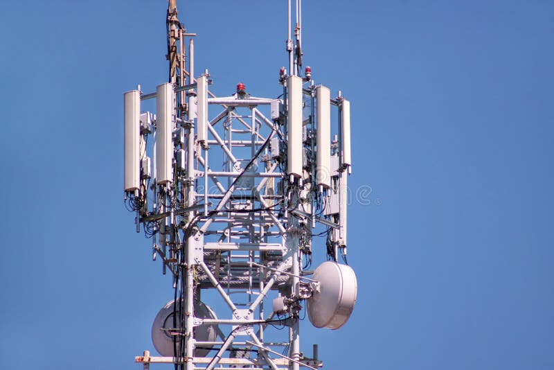 Base transceiver station stock photo. Image of media, network - 9949848