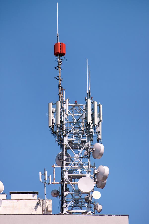 Telecommunication Network Repeaters, Base Transceiver Station. Tower ...