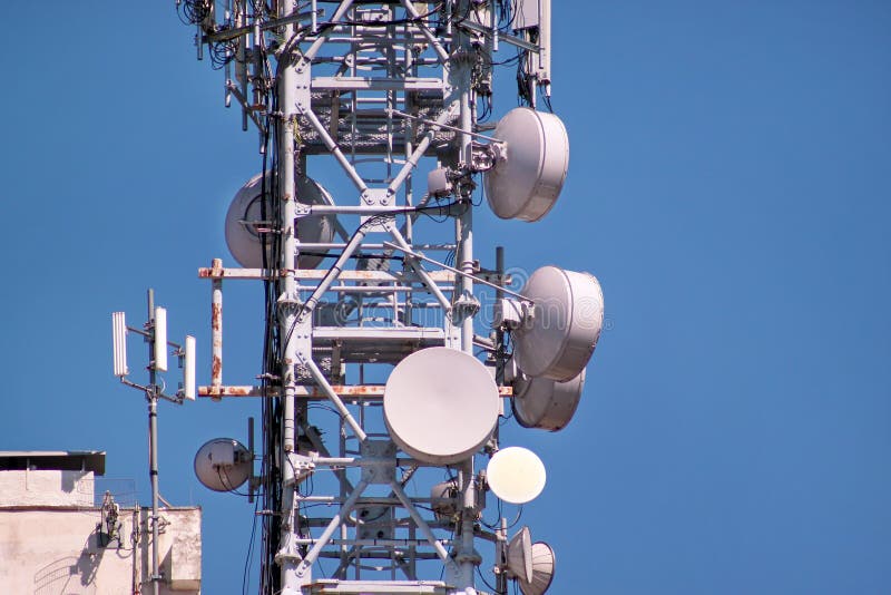 Telecommunication Network Repeaters, Base Transceiver Station. Tower ...