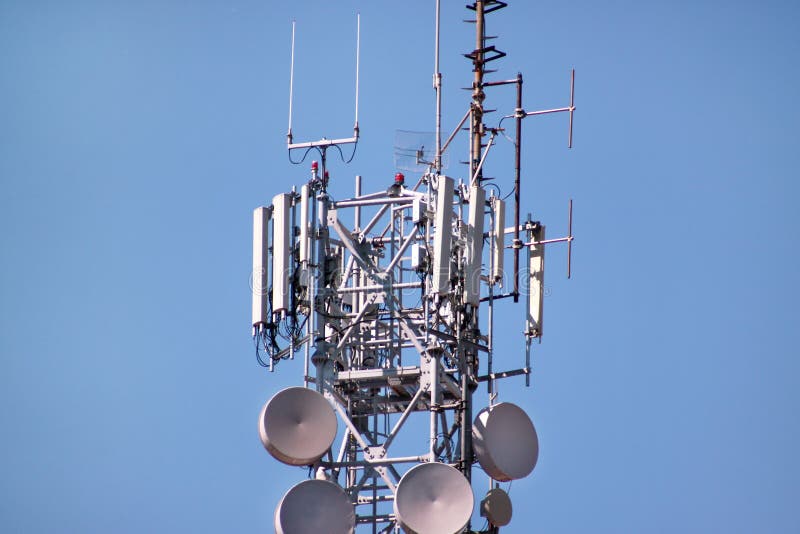 Telecommunication Network Repeaters, Base Transceiver Station. Tower ...