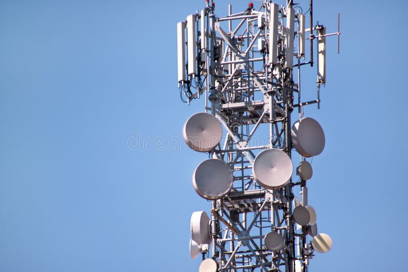 Telecommunication Network Repeaters, Base Transceiver Station. Tower ...