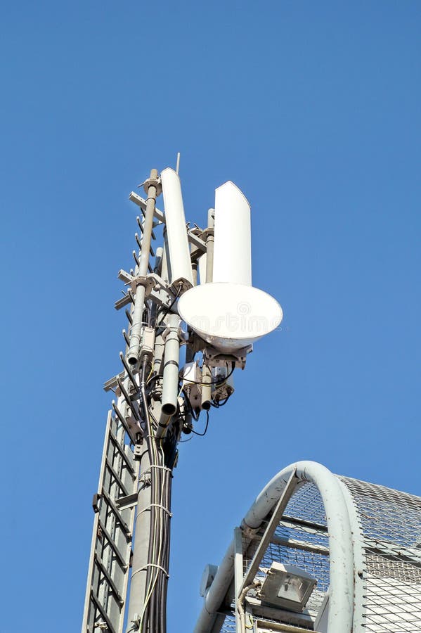 Telecommunication Network Repeaters Stock Image - Image of network ...