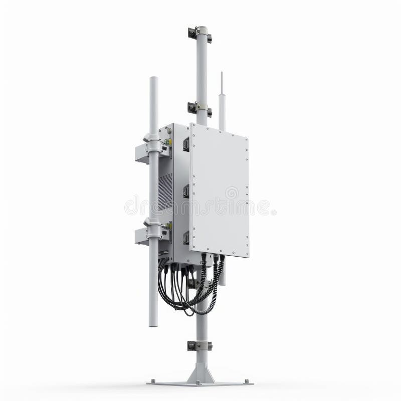 Telecommunication Pole of 4G and 5G Cellular. Base Station or Base ...
