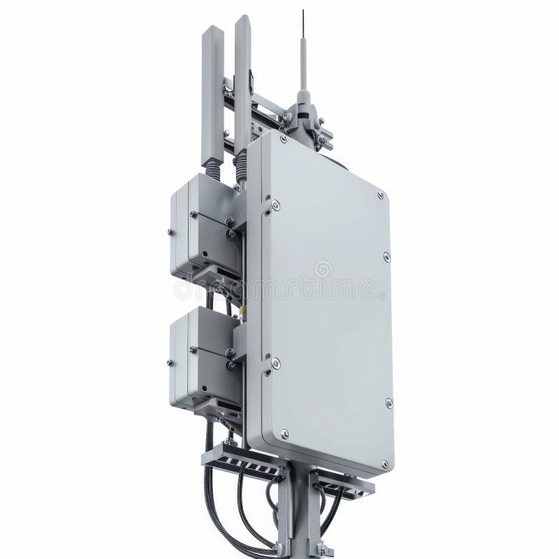 Telecommunication Pole of 4G and 5G Cellular. Base Station or Base ...