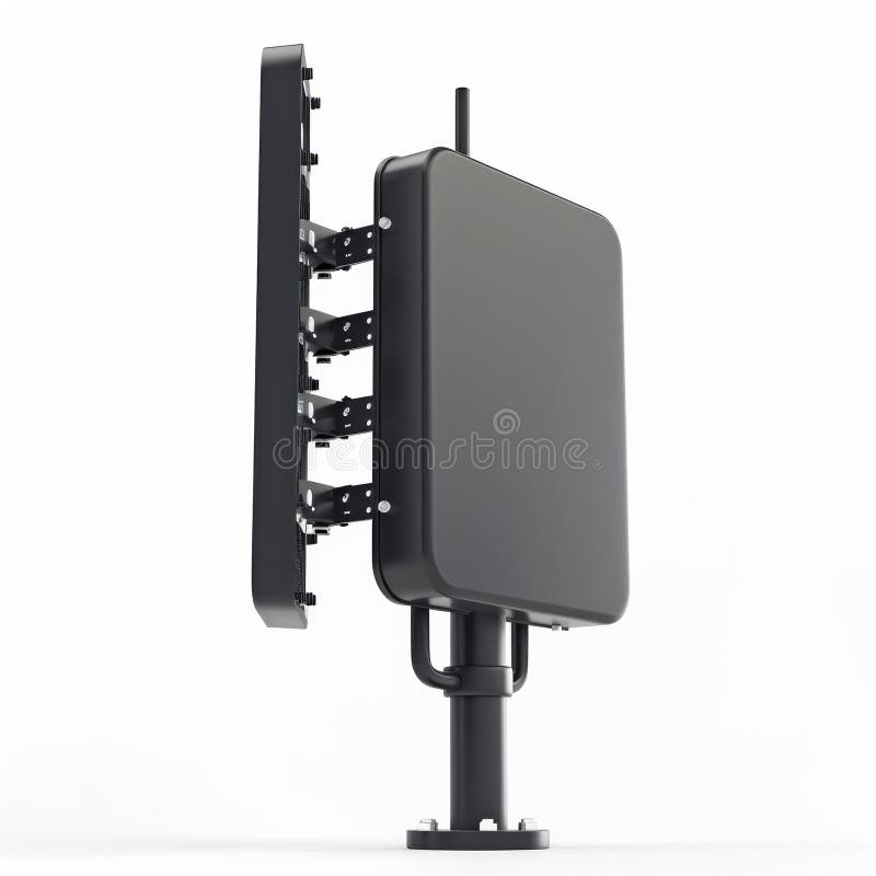 Telecommunication Pole of 4G and 5G Cellular. Base Station or Base ...