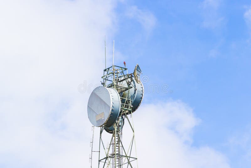Telecommunication post stock photo. Image of network - 35574608