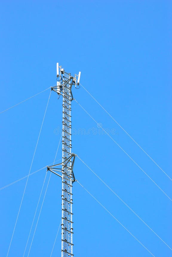Telecommunication post stock photo. Image of electricity - 33133248