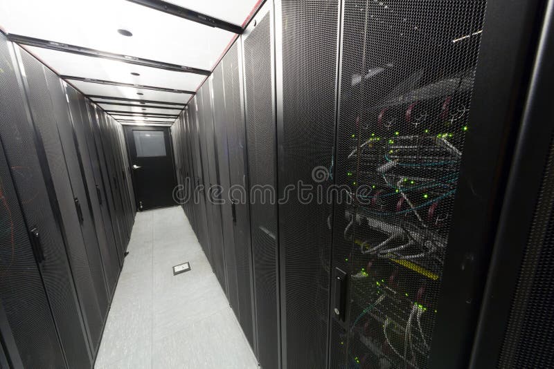 Door Corridor Telecommunication Racks Stock Photos - Free & Royalty ...
