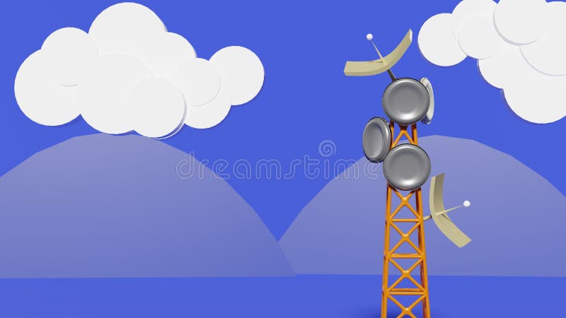 Radio Towers. Radio Antenna for Wireless Communication and Broadcasting ...