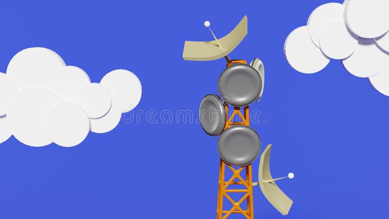 Telecommunication Radio Towers. the Internet. Broadcasting for People ...