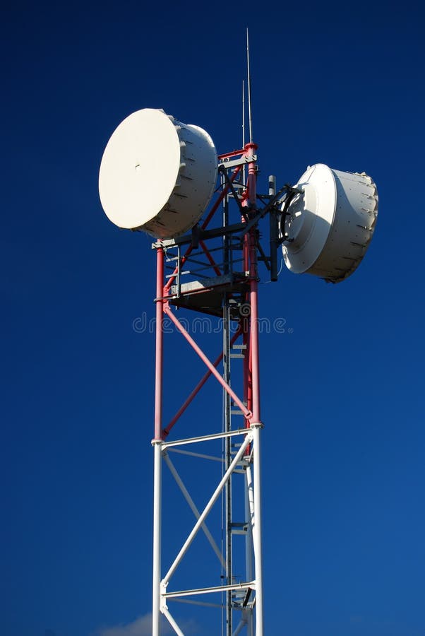 Communications Tower stock image. Image of electromagnetic - 498481