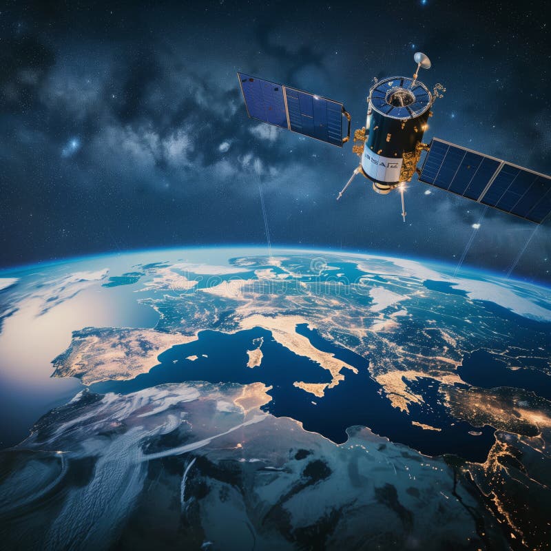 Telecommunication Satellite Providing Global Internet Coverage Over ...
