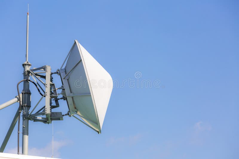 Telecommunication Satellite Dish Stock Image - Image of signal ...