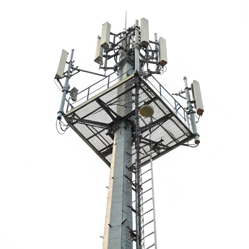 Signal Tower Icon, Wireless Technology Network Sign, Antenna Wave Radio ...