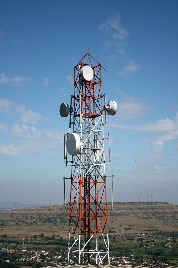 Telecommunication Tower stock image. Image of telecommunications - 18667735