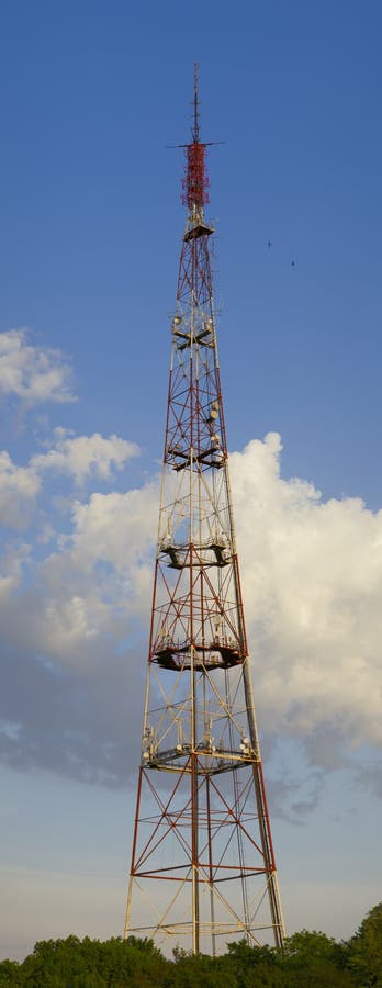 Telecommunication tower stock photo. Image of landmark - 24942028
