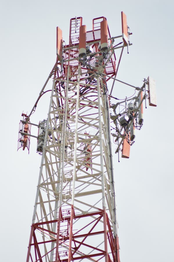 Telecommunication Tower in Arizona Stock Image - Image of cellular ...