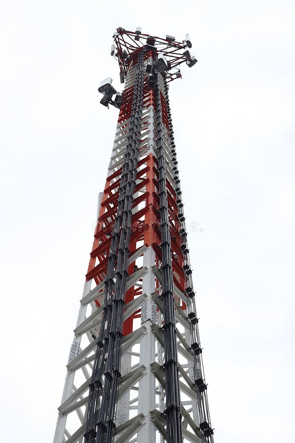 A telecommunication tower stock image. Image of tall - 273338733