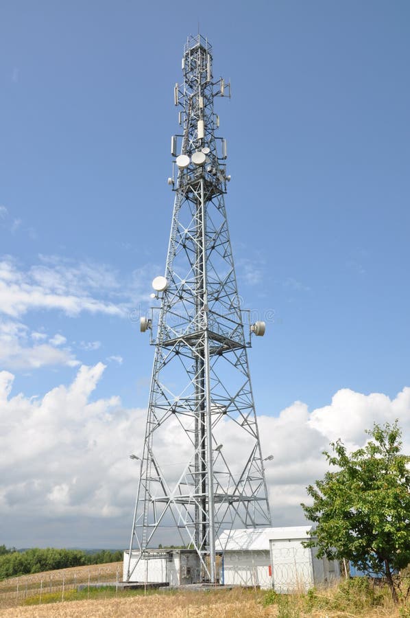 Telecommunication tower stock photo. Image of information - 42379116