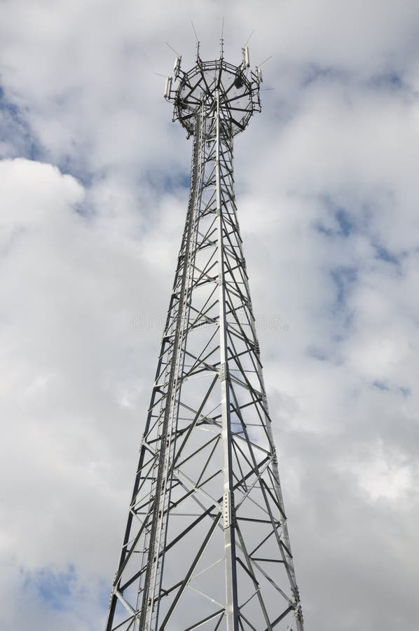 Telecommunication tower stock photo. Image of microwave - 33866000
