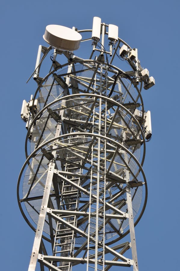 Telecommunication tower stock image. Image of industrial - 33866115
