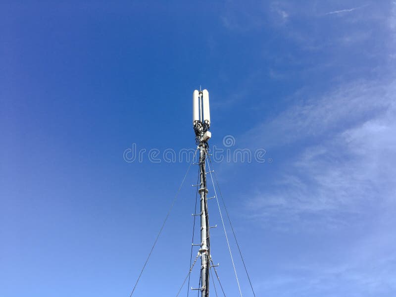 Telecommunication Tower. Digital Wireless Communication System. Basic ...