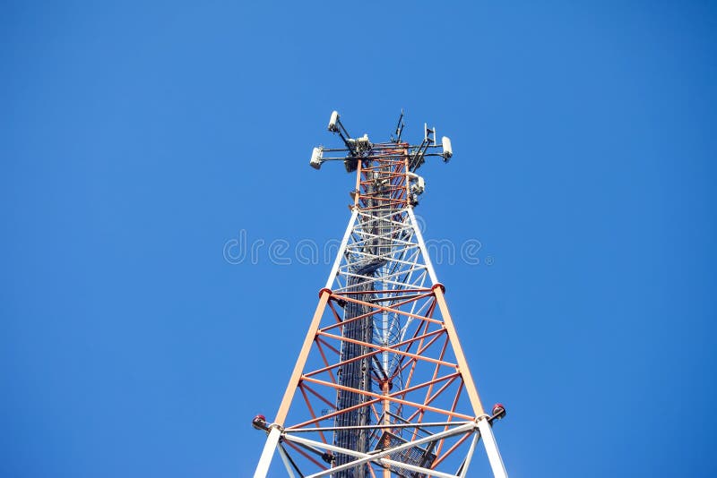 Telecommunication Tower. Digital Wireless Connection System ...