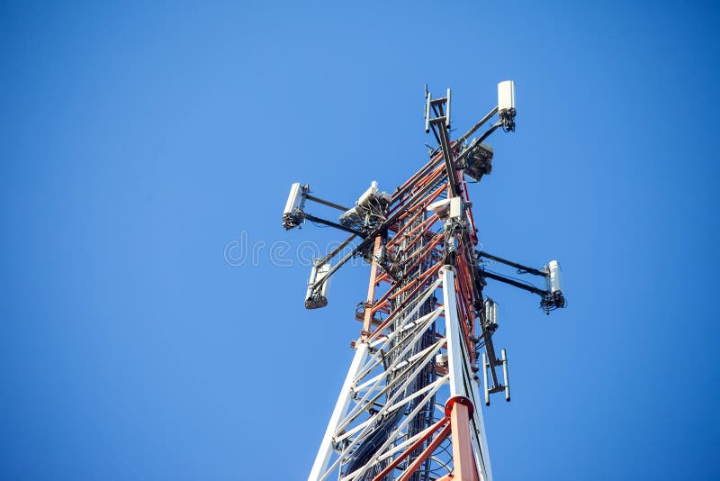 Telecommunication Tower. Digital Wireless Connection System ...
