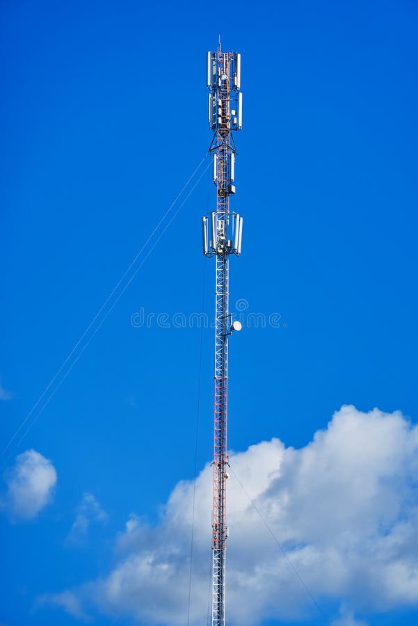 Cellular Transmitter on the Island Stock Image - Image of scandinavian ...