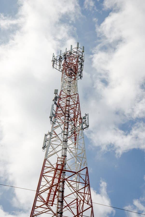 Telecommunication Tower of 4g 5g Mobile Phoe Stock Photo - Image of ...