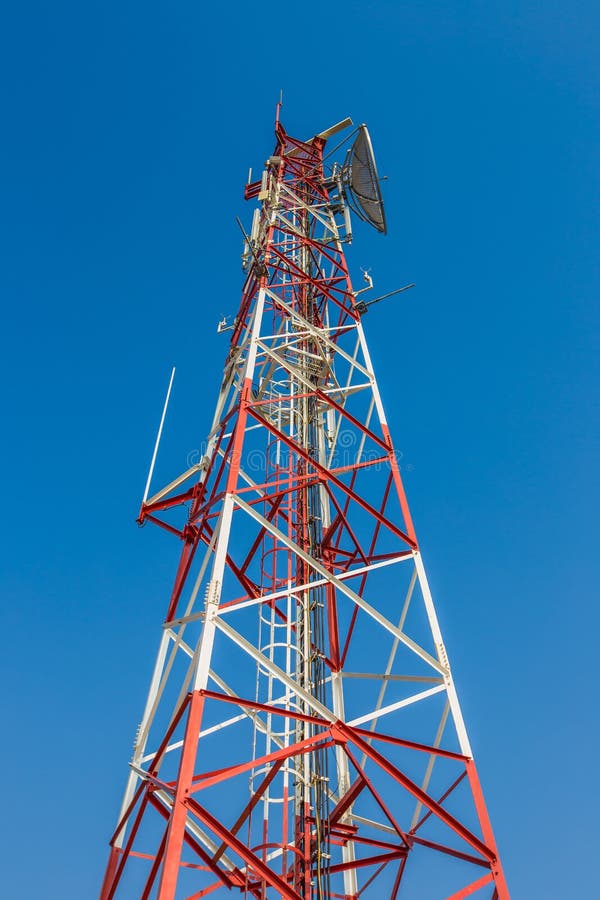 Telecommunication Tower, Antenna and Sattlelite Stock Photo - Image of ...