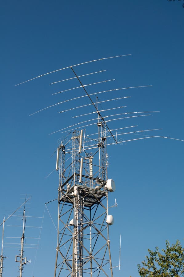 Telecommunication Tower stock photo. Image of horizontal - 32186096