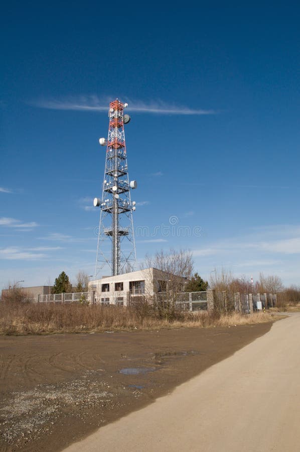 Telecommunication Tower stock photo. Image of horizontal - 32186096