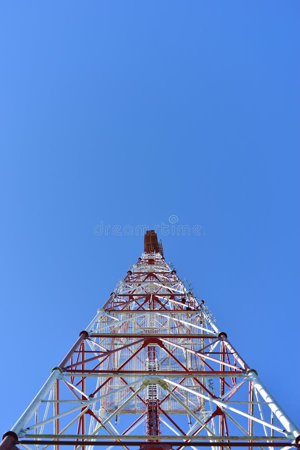 Telecommunication tower stock image. Image of network - 30129961