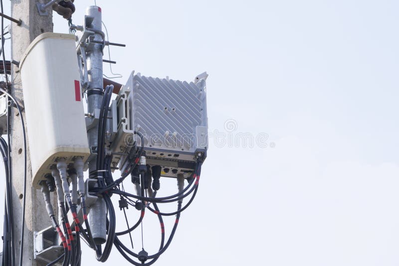 Small Cell 3G, 4G, 5G. Macro Base Station or Base Transceiver Station ...