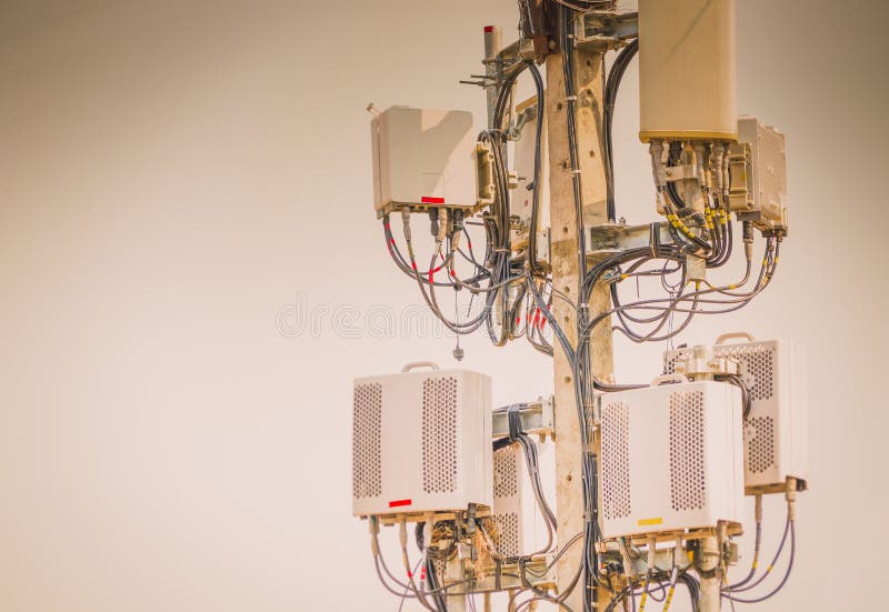 Small Cell 3G, 4G, 5G. Macro Base Station or Base Transceiver Station ...