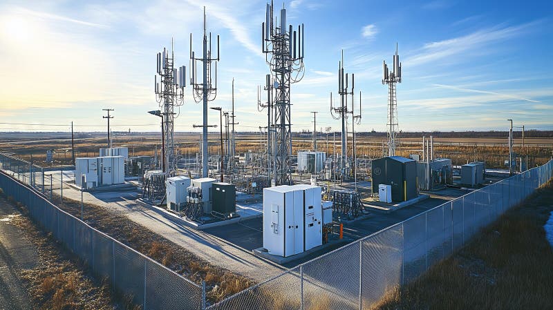 Telecommunication Towers and Equipment Providing Wireless Network ...